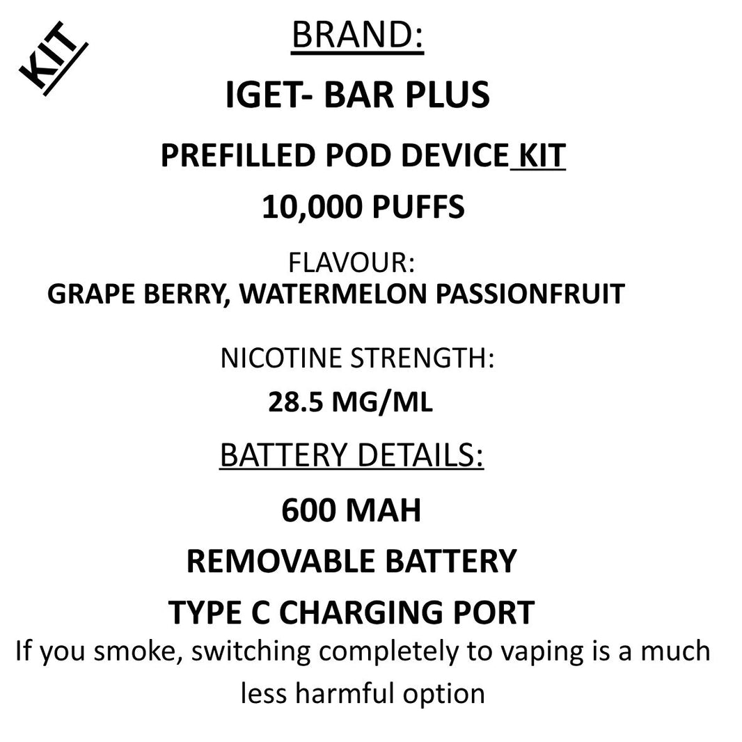 IGET Disposable Vape Auckland, NZ– Bar Plus, Luna, Edge & Halo - Get a ...